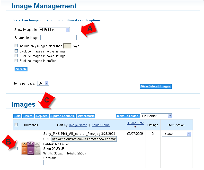 How to Replace Images - Auctiva Tutorials