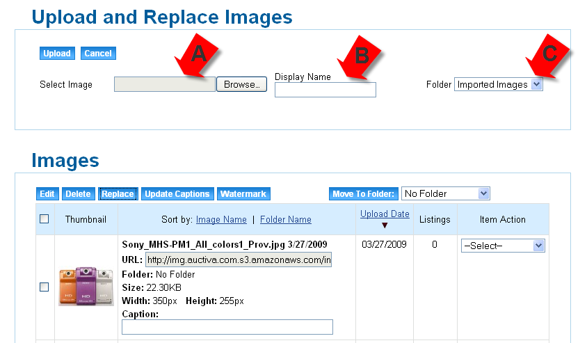 How to Replace Images - Auctiva Tutorials