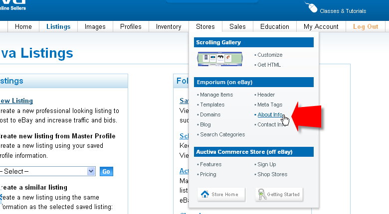 How To Create An About Us Page Auctiva Tutorials